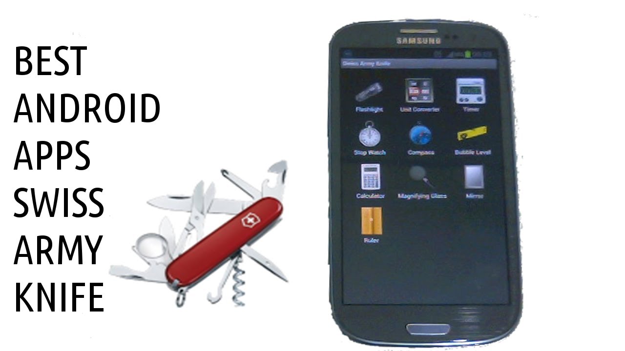Android Best Apps - Swiss Army Knife [HD] - YouTube