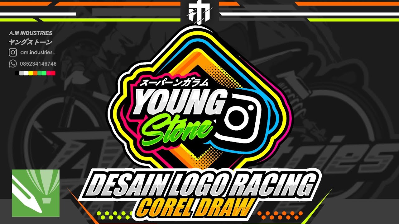 Proses Pembuatan Logo Racing Corel Draw PART 19 - YouTube