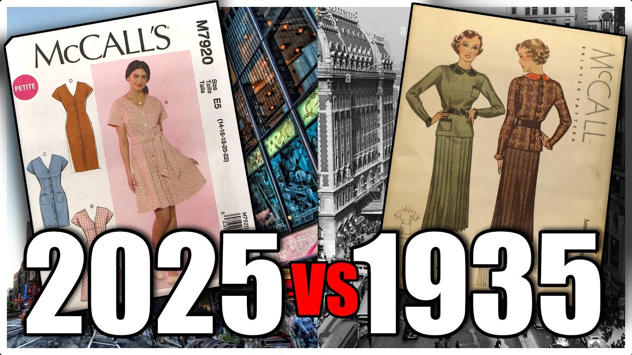 I Compared a 1930s Pattern to a 2025 Pattern - Sewing the Decades Part ...