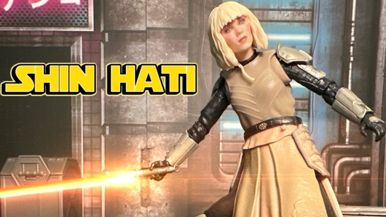Shin Hati Star Wars Black Series action figure Hasbro Pulse open box ...