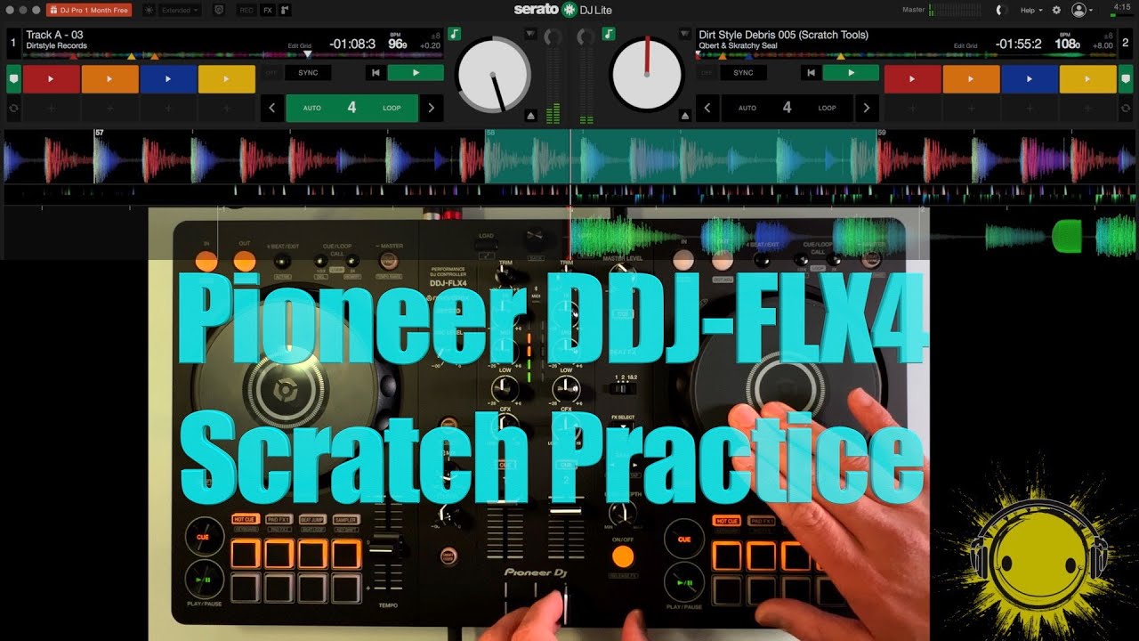 Pioneer DDJ-FLX4 Scratching: Can you scratch on it? - YouTube