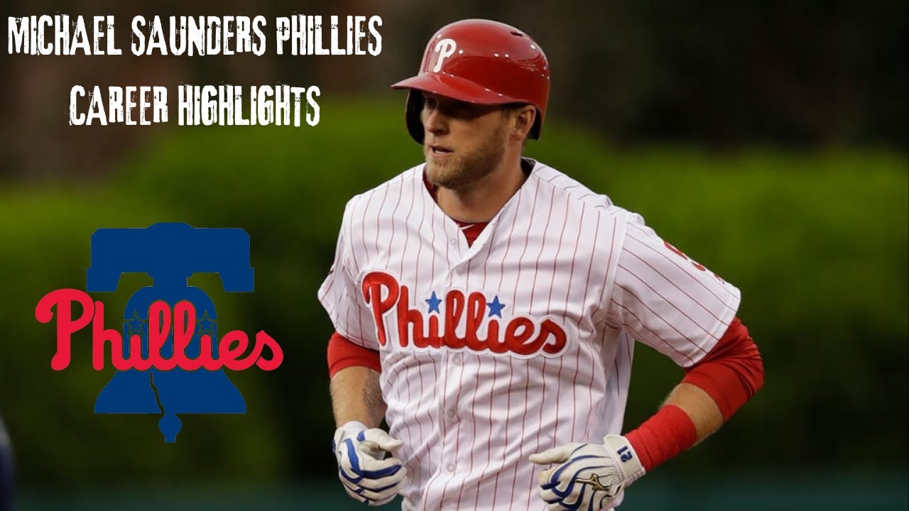 MICHAEL SAUNDERS PHILLIES CAREER HIGHLIGHTS #MLB, #PHILLIES, #MICHAELSAUNDERS - YouTube