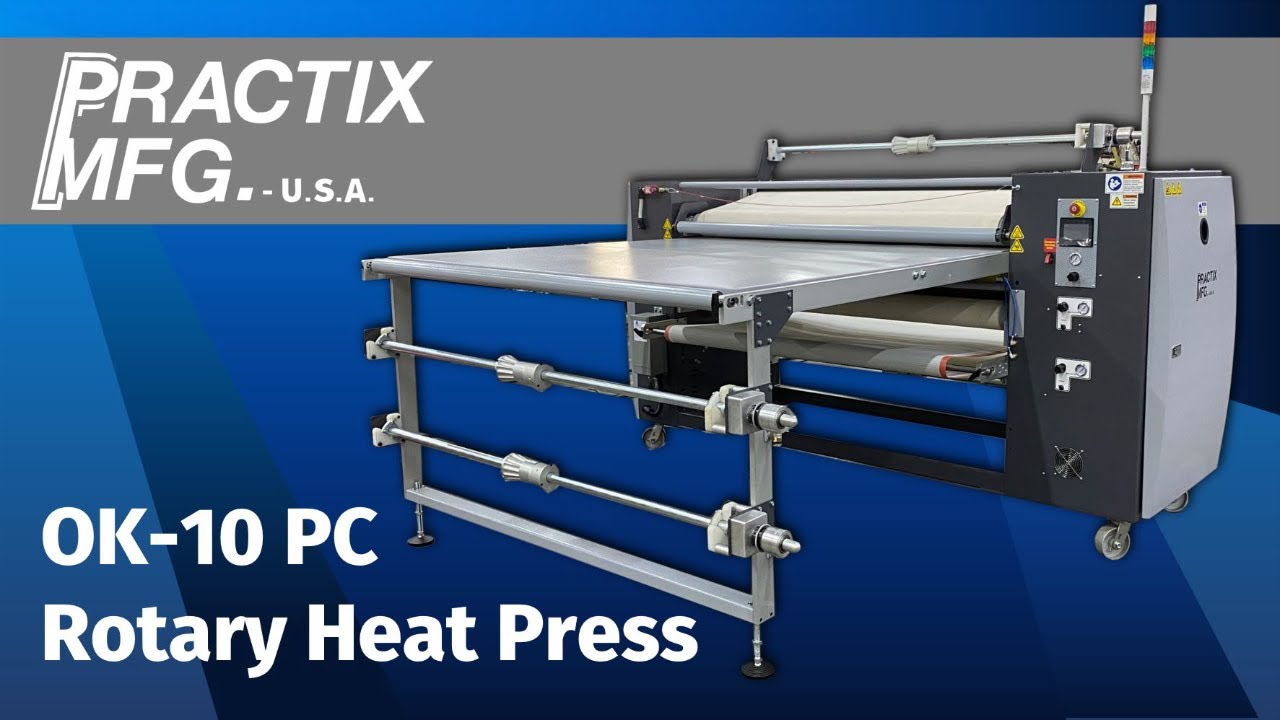 Practix OK-10 CP Rotary Heat Press - Cut Parts & Roll to Roll ...