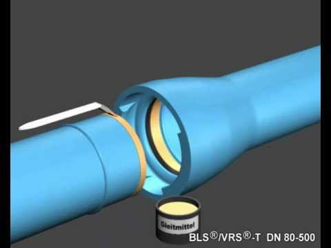 Montage eine BLS-Verbindung (DN 80 - 500)