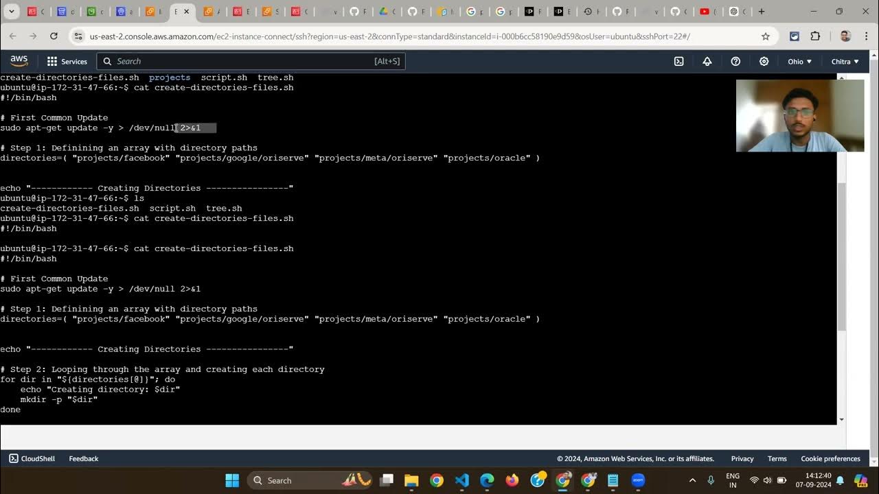 Shell Scripting - Creating folders and files | Problem Statement 2 | Oriserve DevOps Interview ...