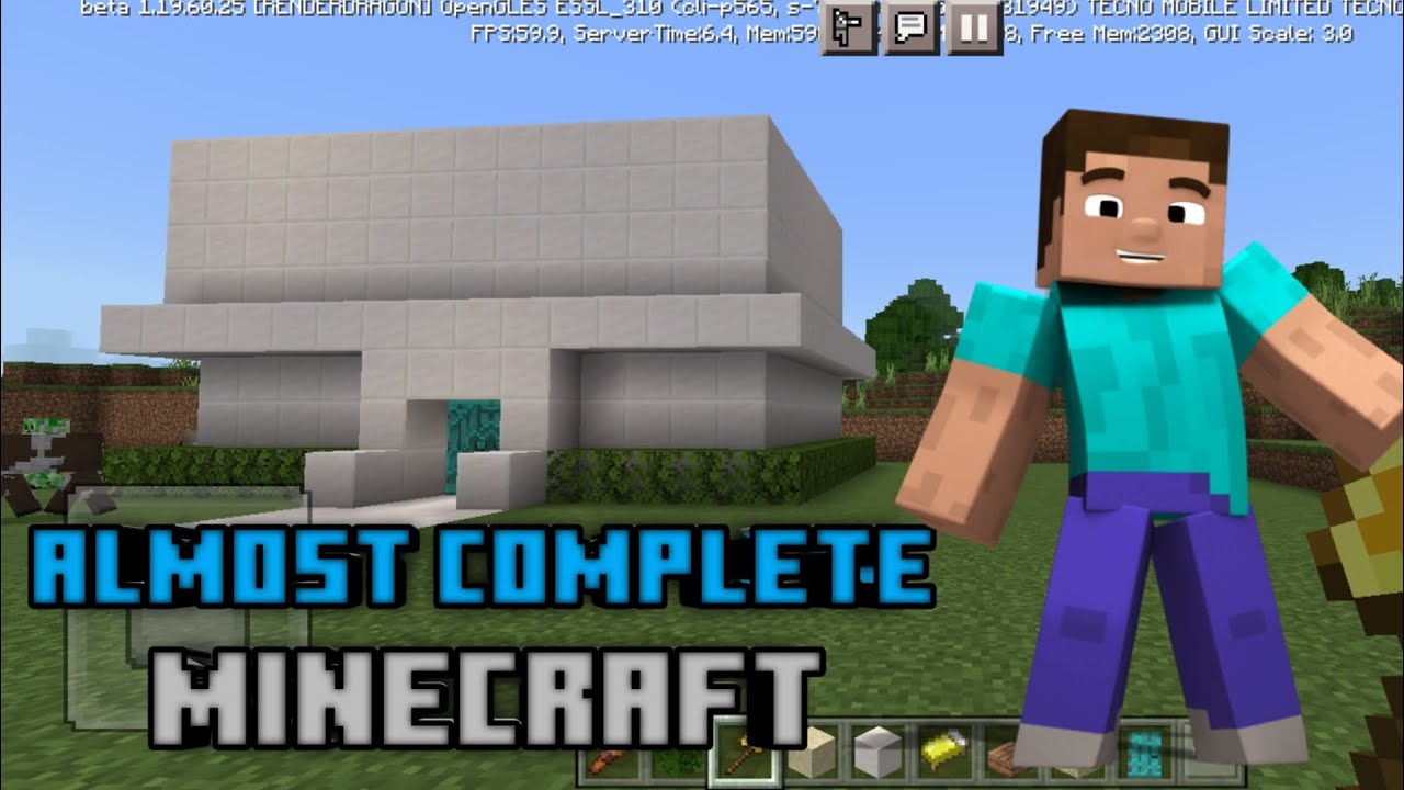 Minecraft - Almost Complete | House Build Gameplay | Minecraft Gameplay ...