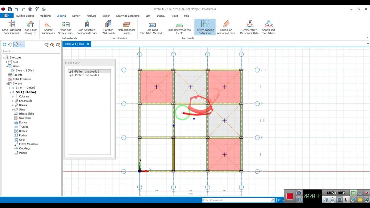 Pattern Live Load in protaStructure - YouTube