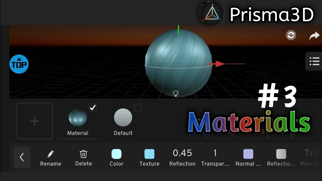 Prisma 3D Materials Explained: Best 3d animation app | eps3 - YouTube
