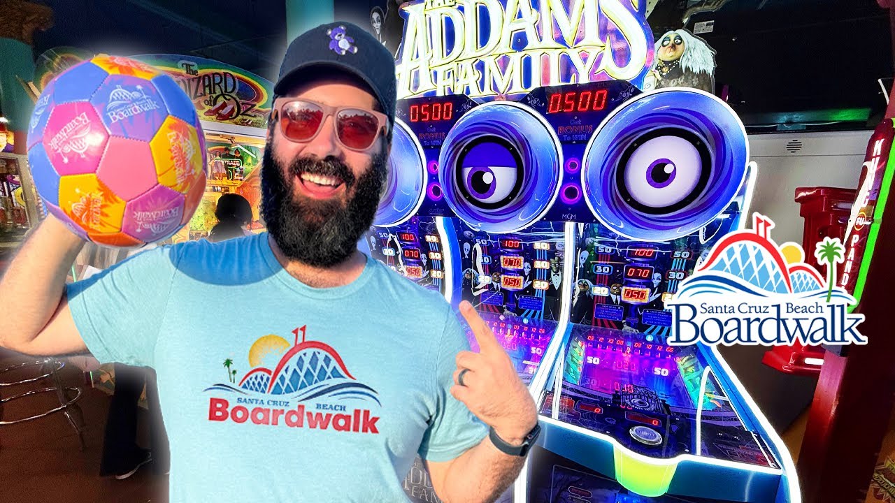 Fascination and New Arcade Game Jackpots at the Santa Cruz Beach ...