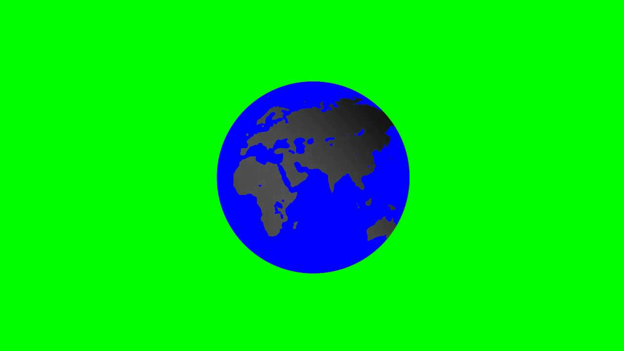 Globe - Blue & Chrome - Free Green Screen fx - YouTube