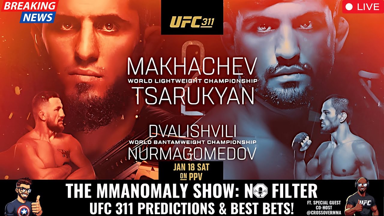 UFC 311 Pre Fight Stream! | The MMAnomaly Show No Filter - YouTube