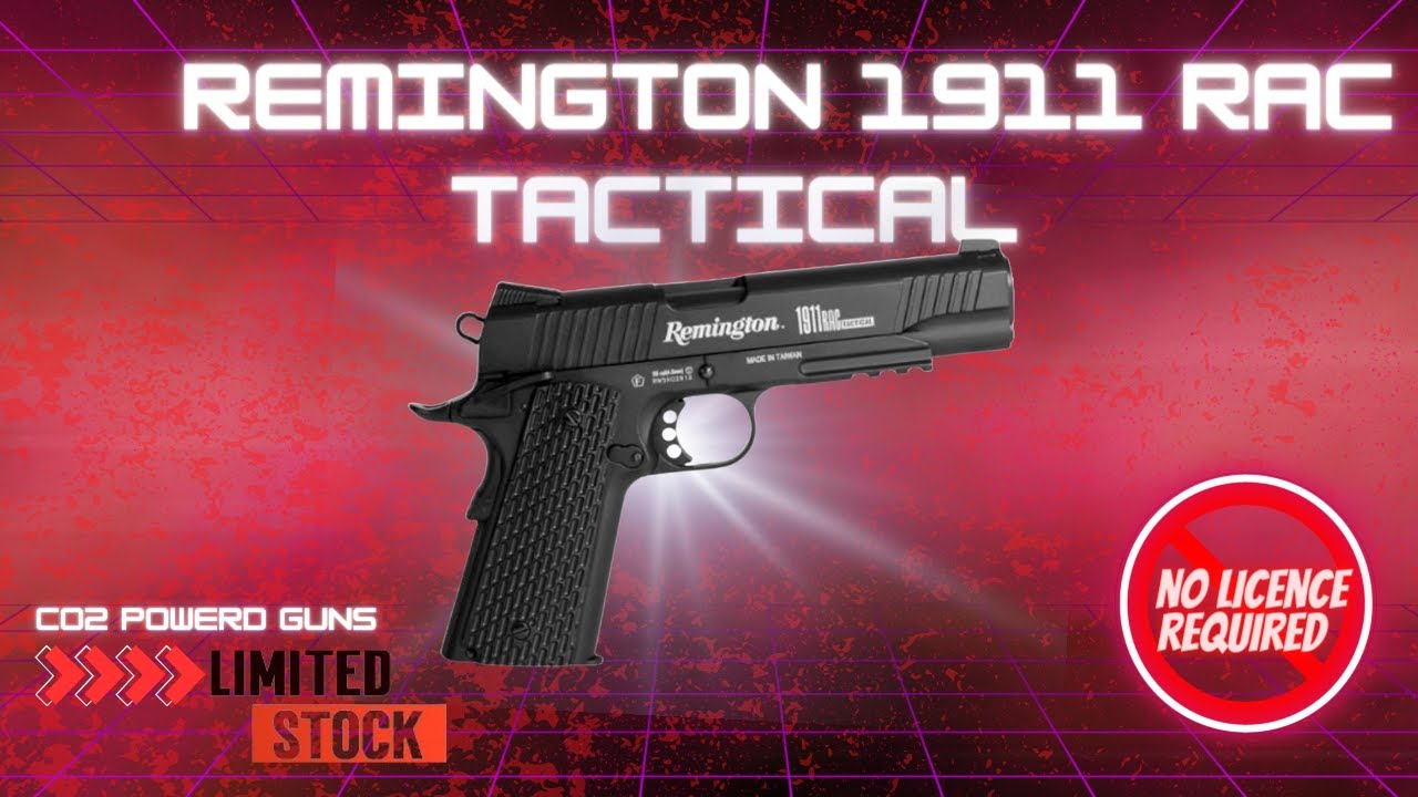 Remington 1911 RAC Tactical .177 Cal, 4.5mm Co2 BB Air Pistol by ...