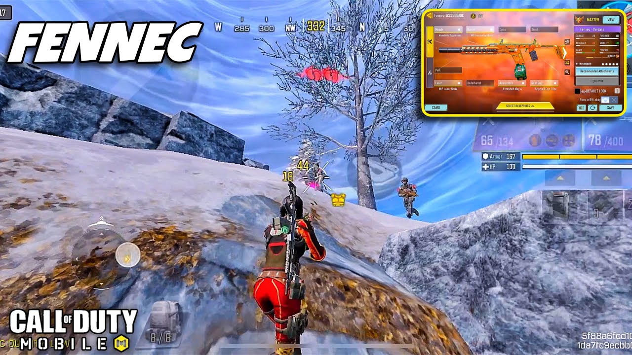 FASTEST KILLING SMG IN CODM | FENNEC GUNSMITH BR | 20 KILLS SOLO VS ...