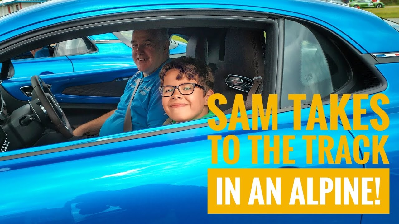 Roadster! Sam races around Castle Combe track in an Alpine! - YouTube