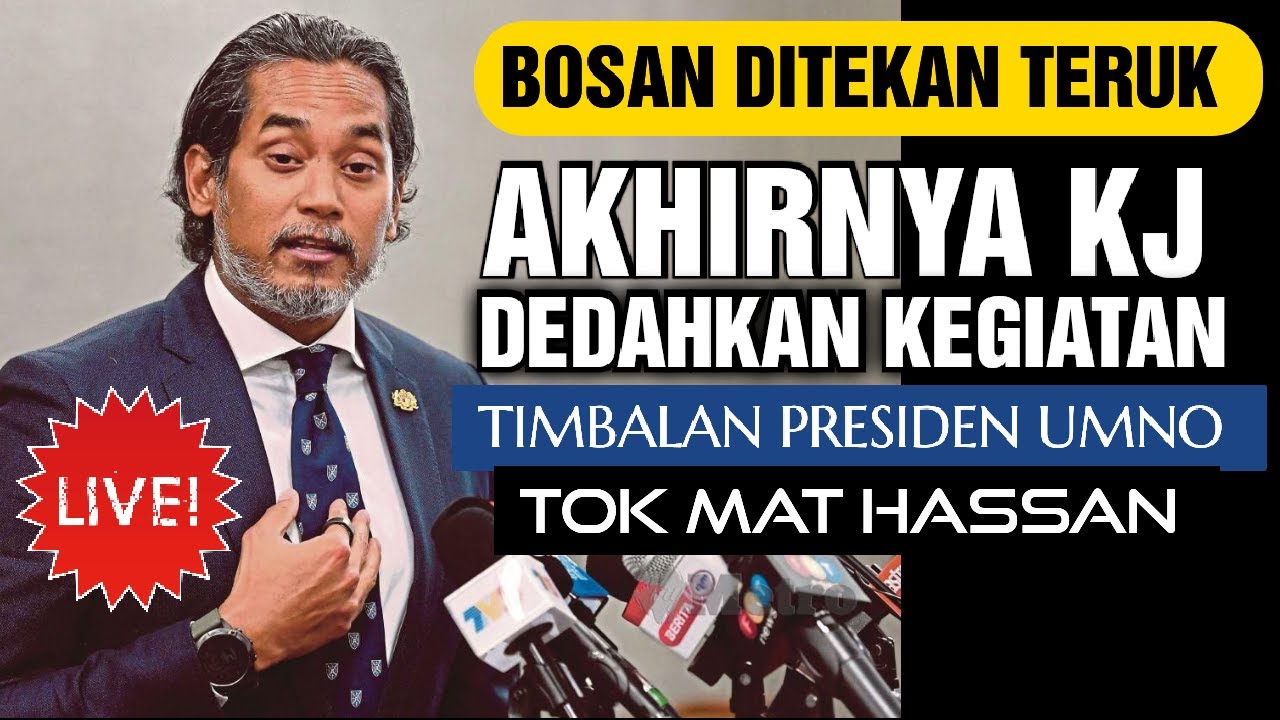 BOSAN DITEKAN BERTUBI TUBI, KJ DEDAHKAN TERUS TRG KEGIATAN TOK MAT ...