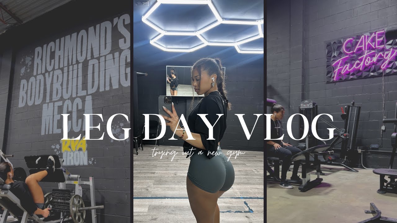 going to a bodybuilding gym | glutes & hamstrings workout + get to know ...