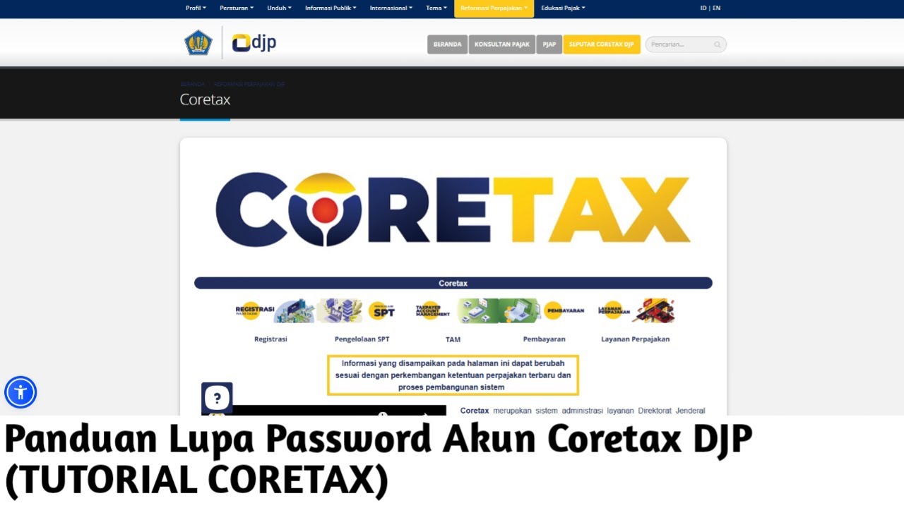 Panduan Lupa Password Akun Coretax DJP - TUTORIAL CORETAX #video # ...