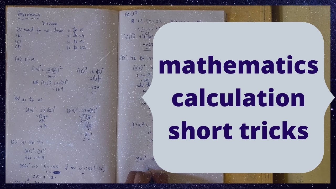 Speed Mathematics Tricks Mathematics Calculation Short Tricks Tips Speed Mathematics Tricks Mathematics Calculation Short Tricks Tips