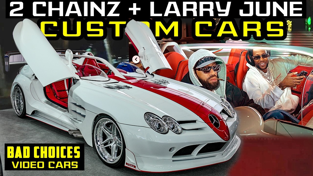 2 CHAINZ & LARRY JUNE "Bad Choices" Video Cars | Custom Benz SLR & G ...