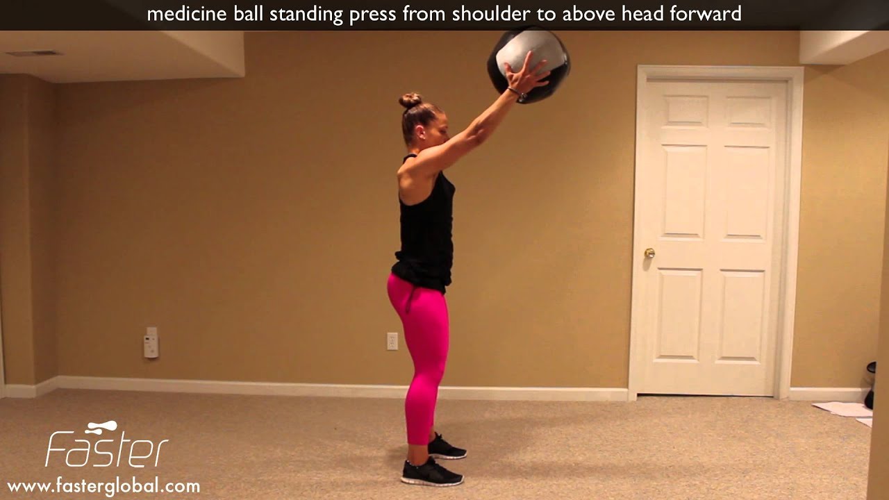 medicine ball standing press from shoulder to above head forward.mov ...