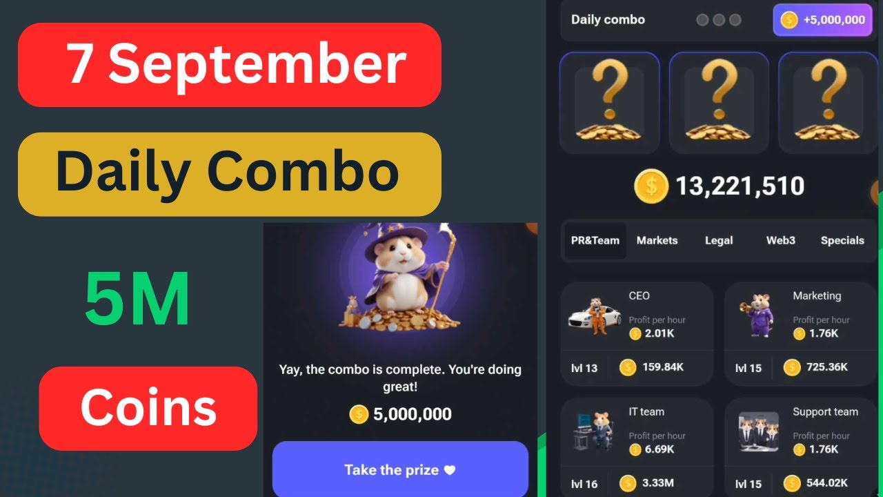 07 September Daily Combo | Hamster Kombat Daily Combo Today | 07 ...