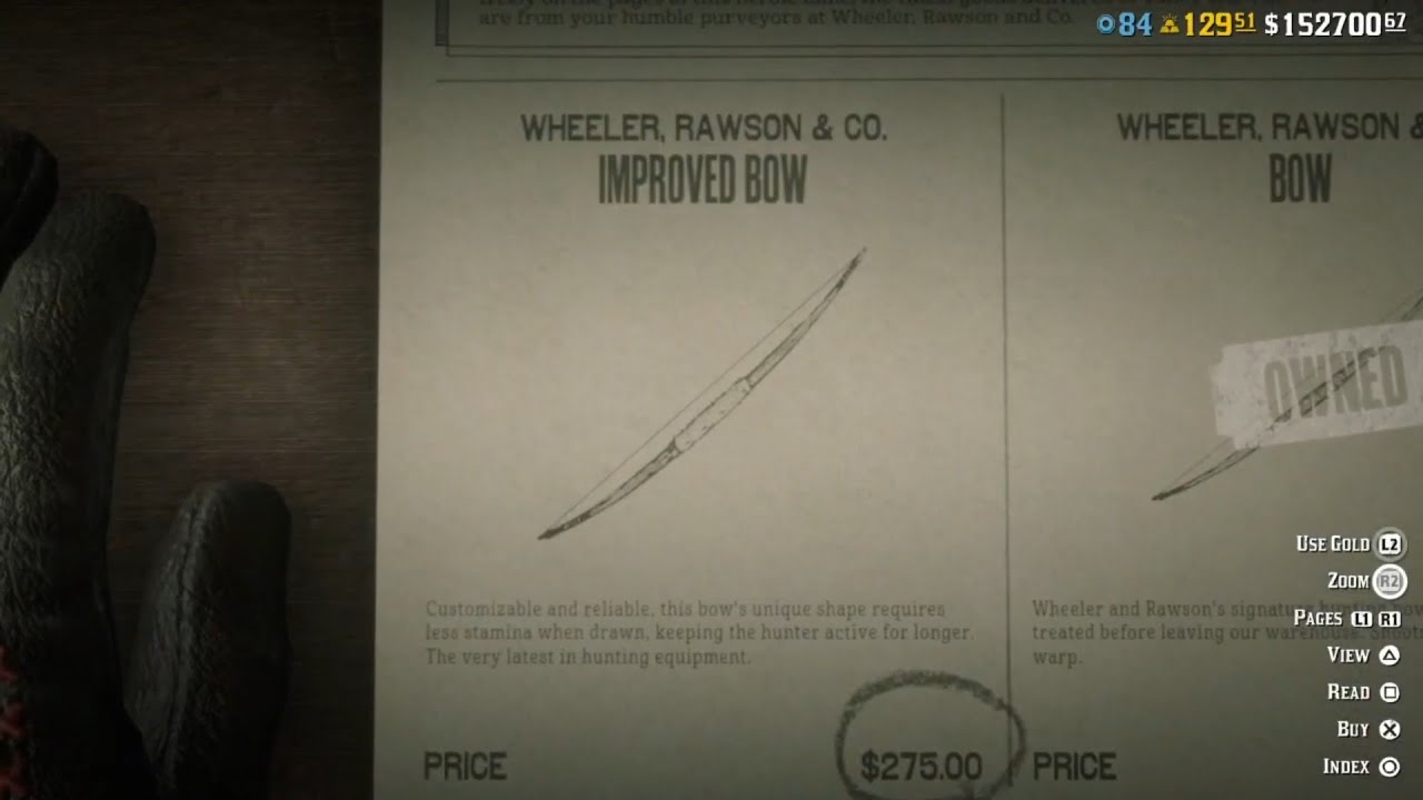 Red Dead Online New Weapon Improved Bow - YouTube