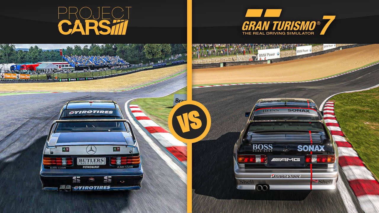 Gran Turismo 7 🆚 Project CARS | Comparison | Brands Hatch Only 1 Lap ...