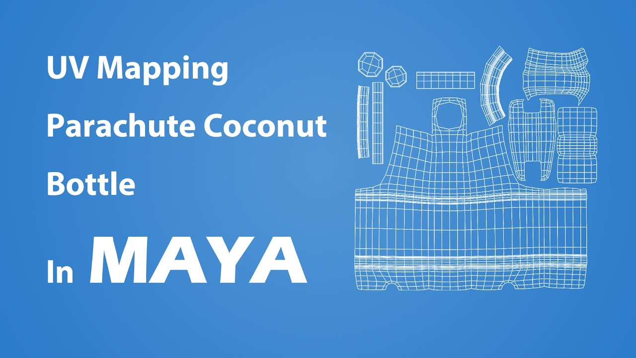 | Parachute Coconut Bottle UV Mapping In Maya | Speed UV Mapping | Part - 2 | - YouTube