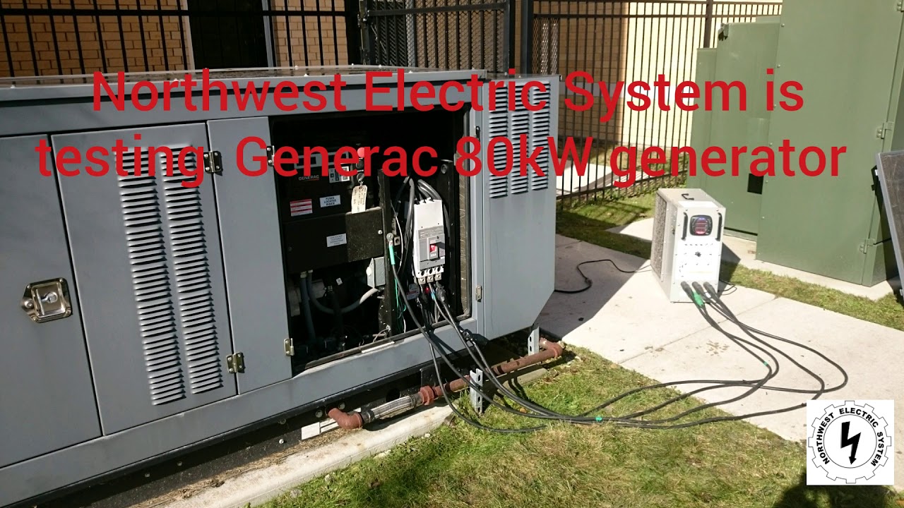 80kW Generac load bank testing - YouTube