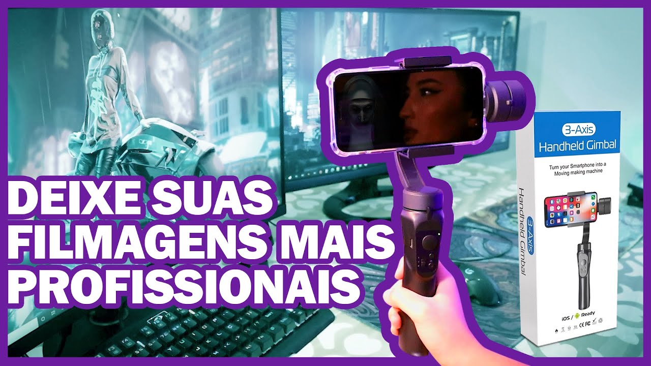 UNBOXING 3-Axis Handheld Gimbal + Tutorial | Steadicam para celular ...