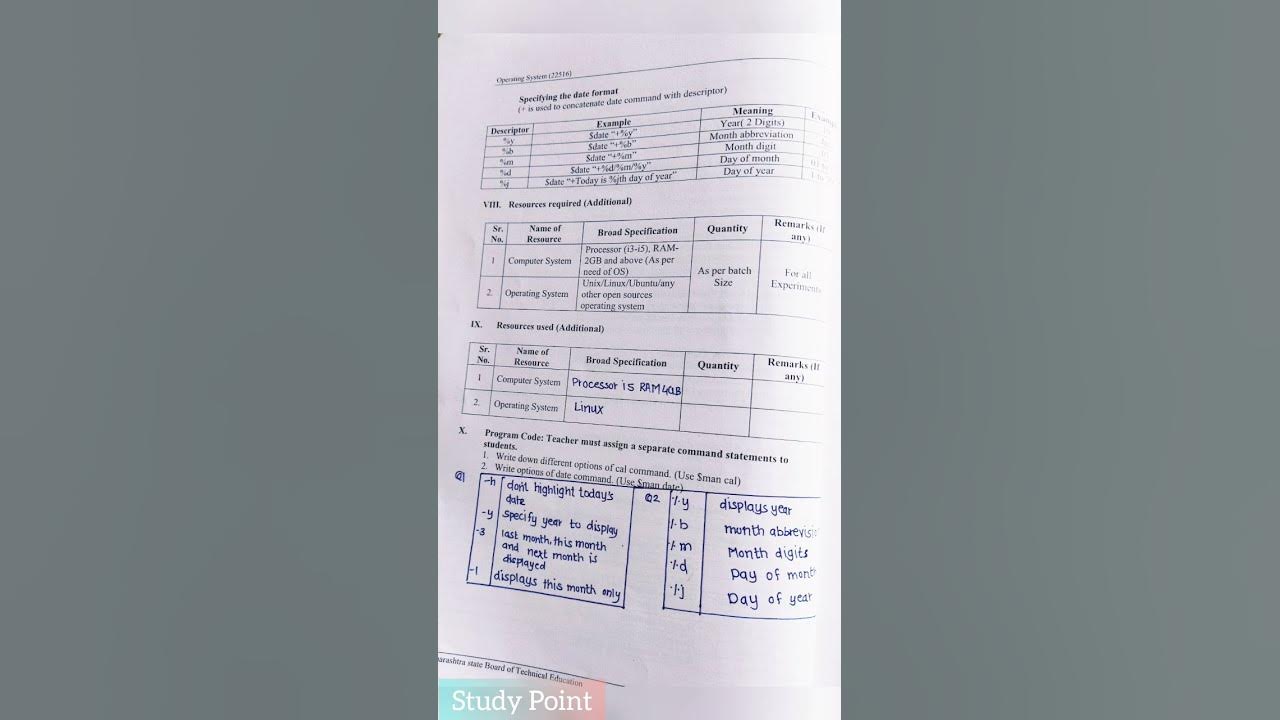 OSY 2nd practical CO5I Lab Manual #msbte #solved #operatingsystem - YouTube