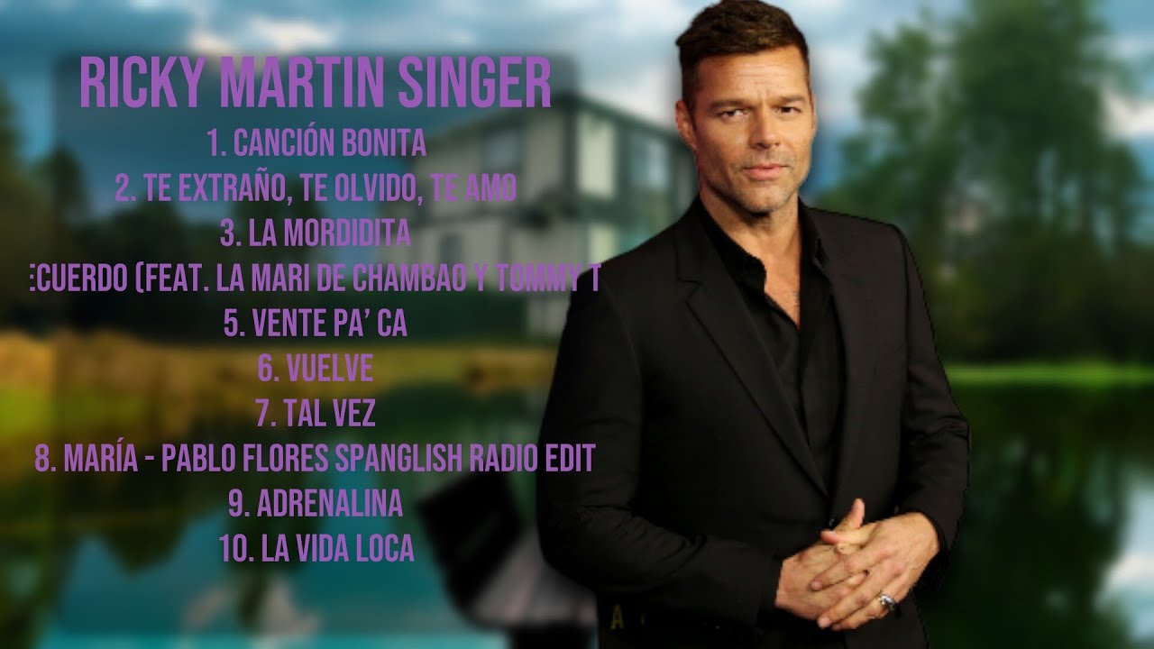 Ricky Martin Singer-Essential tracks of the year-Elite Hits Playlist ...
