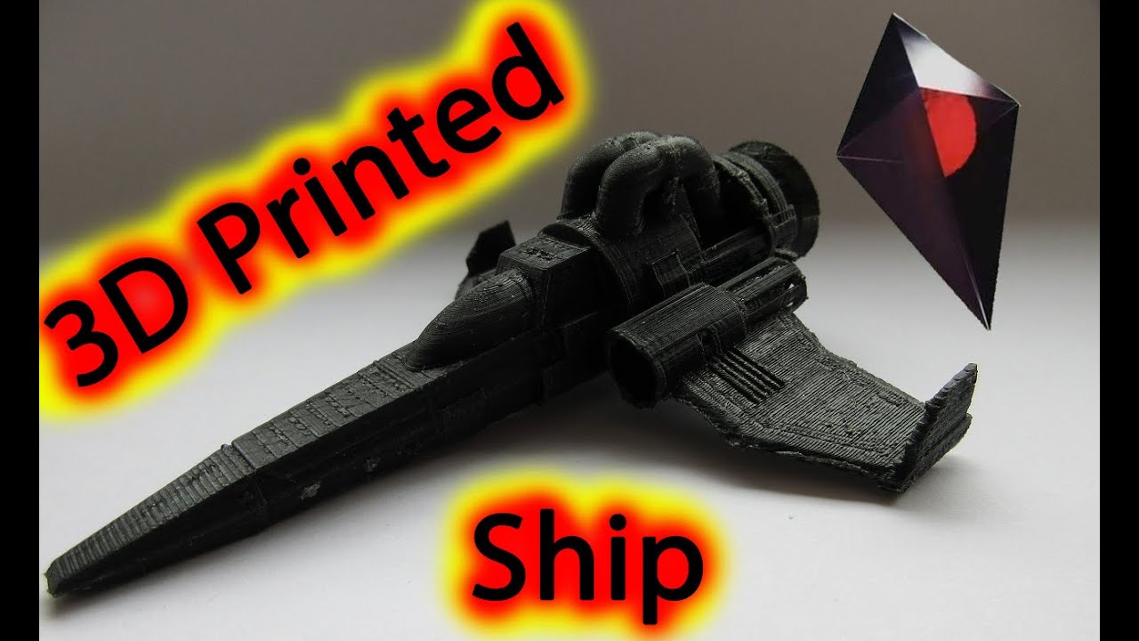 No Man's Sky Ship 3D Printed - YouTube