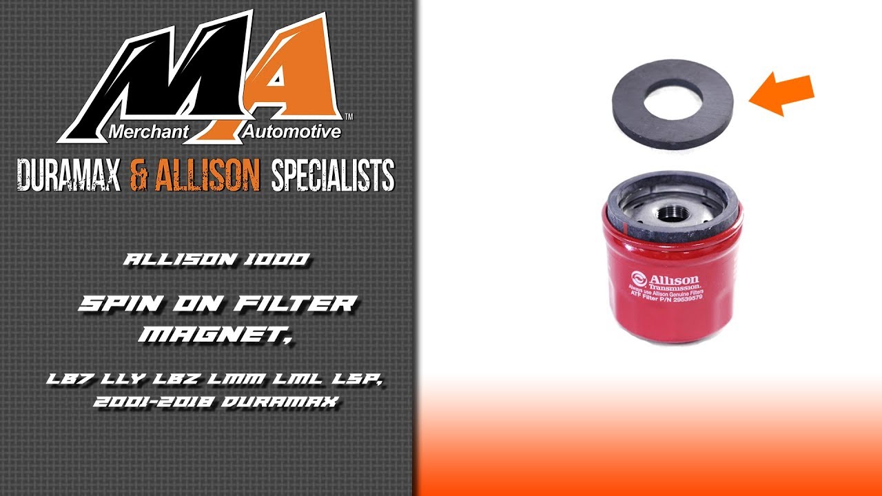 Allison 1000 Spin on Filter Magnet - YouTube