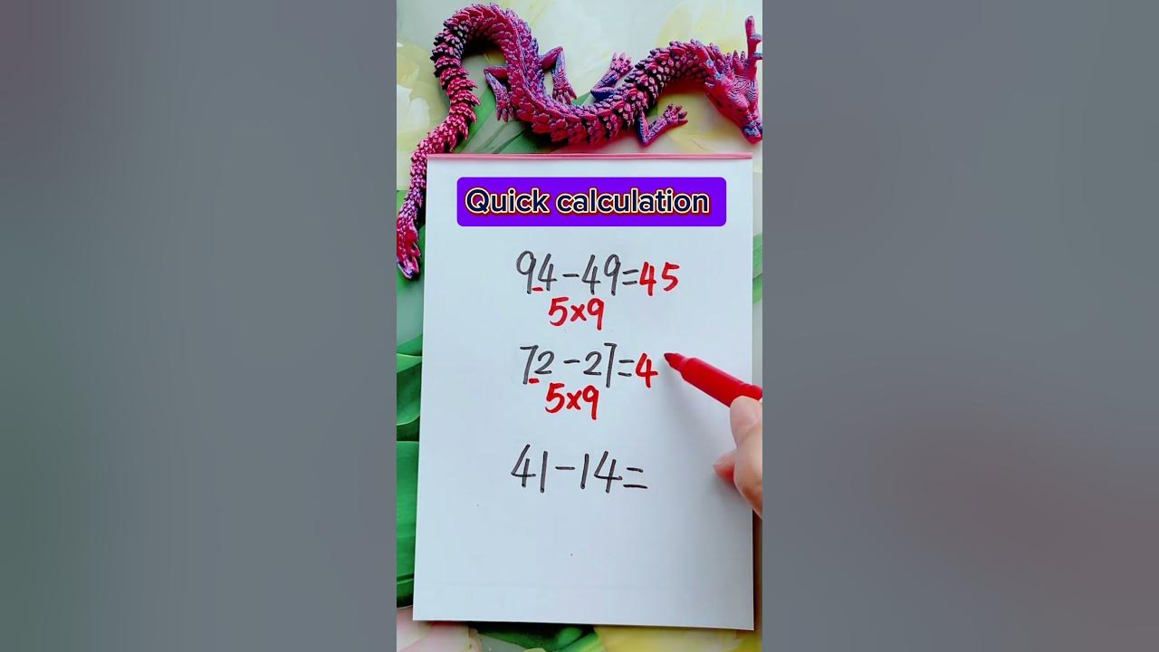 Amazing Quick Math Trick! | Simple Subtraction Hack You Never Knew!🧠💥🤩#maths #subtraction # ...