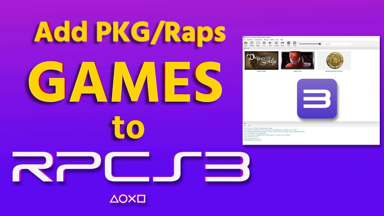 How to Install PKG & Raps Games on RPCS3! Add Games to PS3 Emulator ...