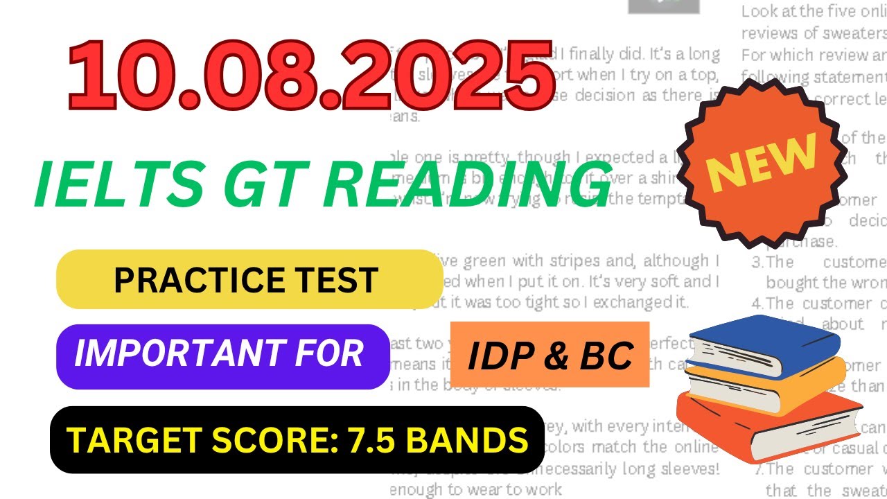ielts general training reading practice test with answers | 10 aug 2025 ...