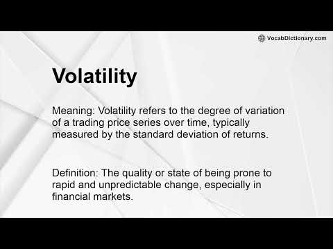 Volatility Meaning - YouTube