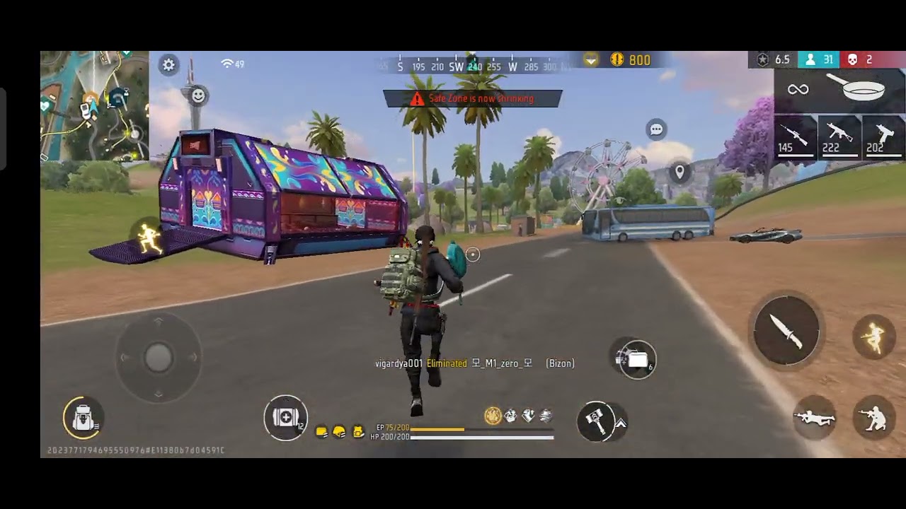 Free fire br ranked mtach | aaj 2 player ko down Kiya #freefire # ...