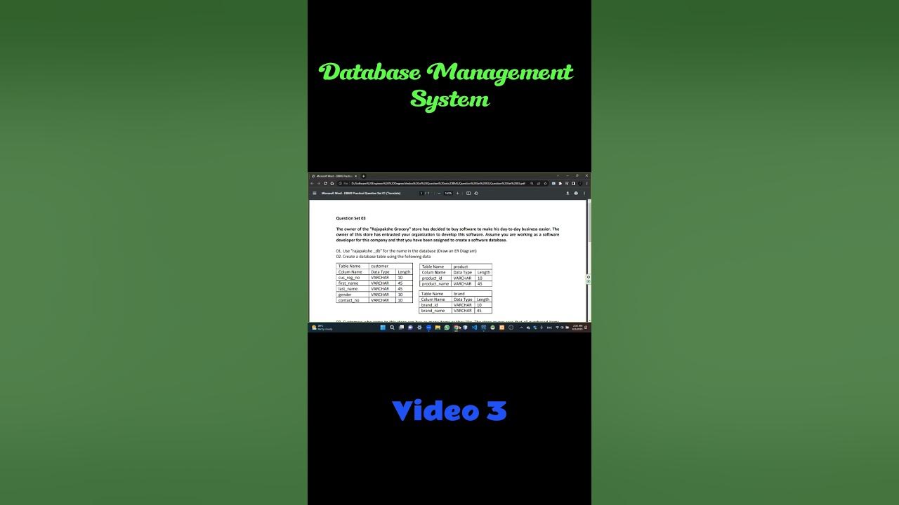 Learn about Database Management System easily with Practical | Video 3 #dbms #heidisql #mysql ...