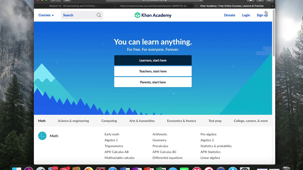 How to sign into Khan Academy - YouTube