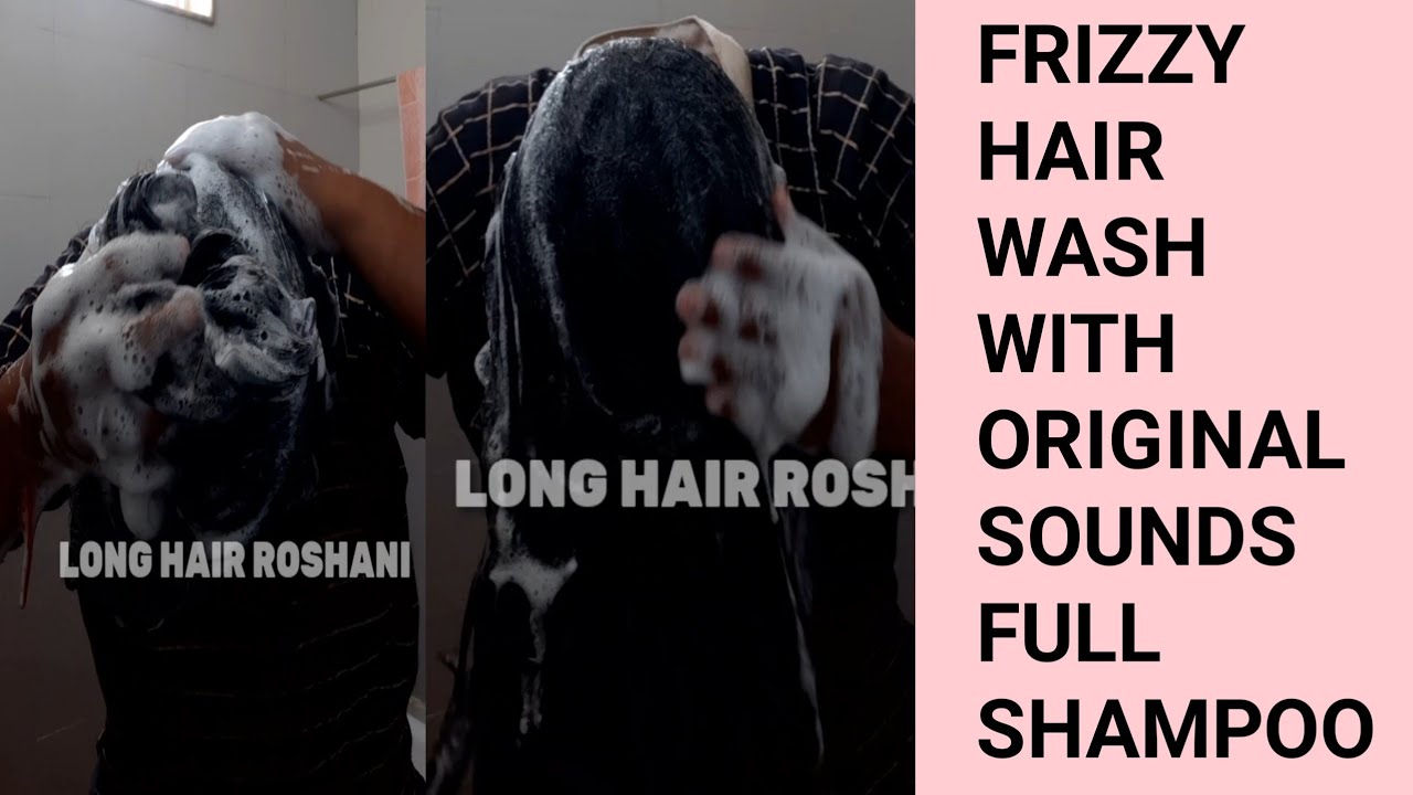 my long hair wash with original sounds * hair wash videos * hair wash ...