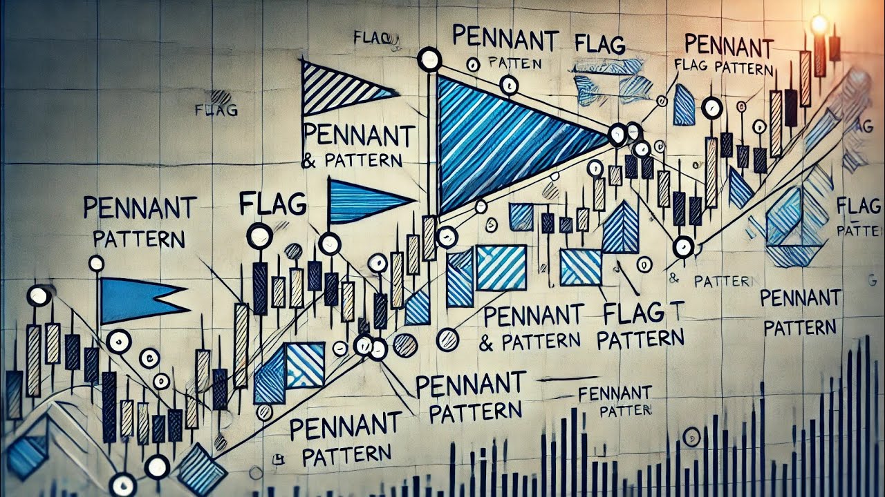 #chartpatterns Pennant & Flag pattern - YouTube