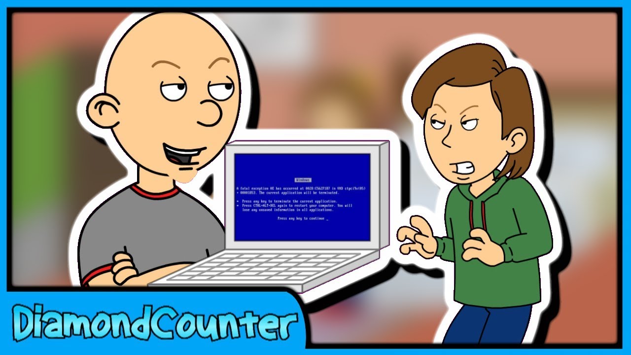 Classic Caillou Deletes System32 On His Dad's Laptop And Gets Grounded ...