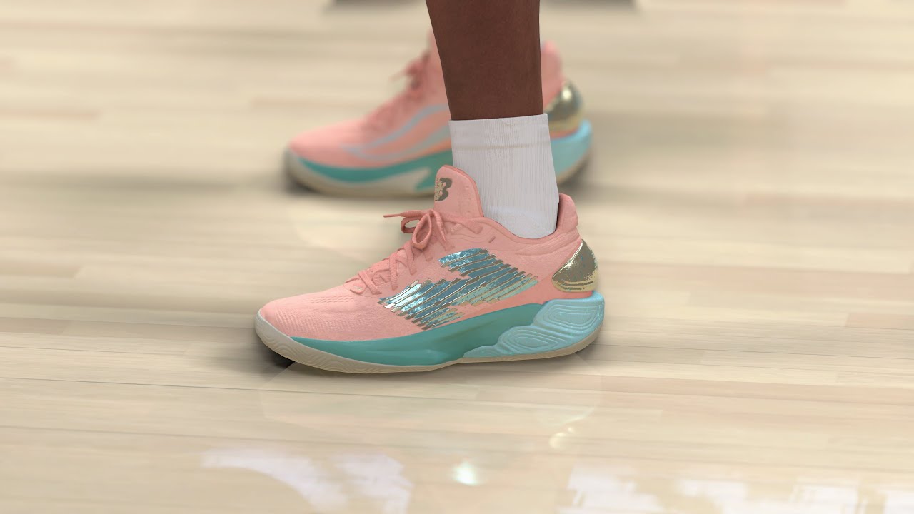 NBA 2K25 Next Gen Shoe Creator - New Balance TWO WXY 5 "Coral" - YouTube