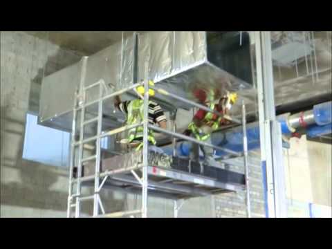 Duct installation works using Superlift - v1 - YouTube