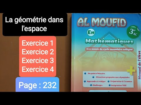 Correction des exercices 1,2,3 et 4 page 232 leçon la géométrie dans l ...