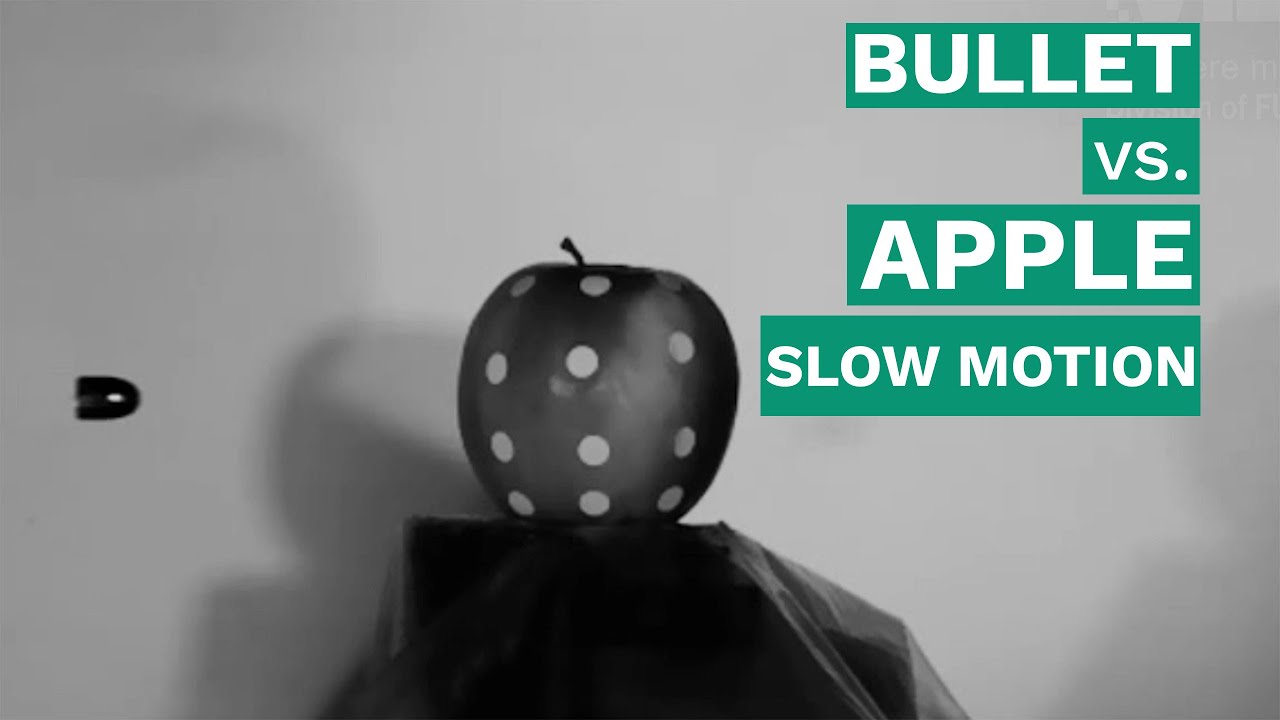 Bullet vs Apple 20000 fps | Slow Motion | CHROMOS Industrial - YouTube