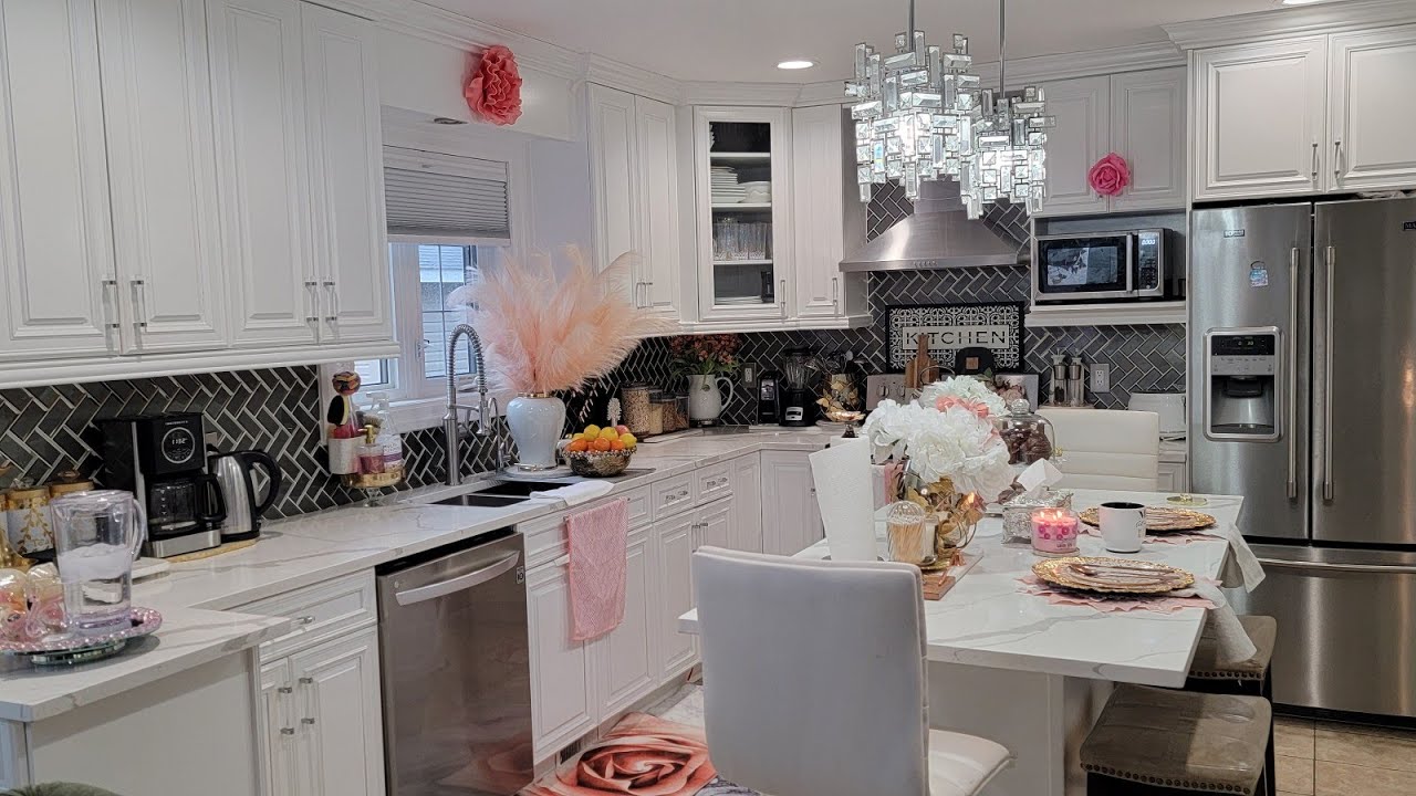 Kitchen Refresh Decor ideas//DECORATE WITH ME Spring Kitchen decor//How ...