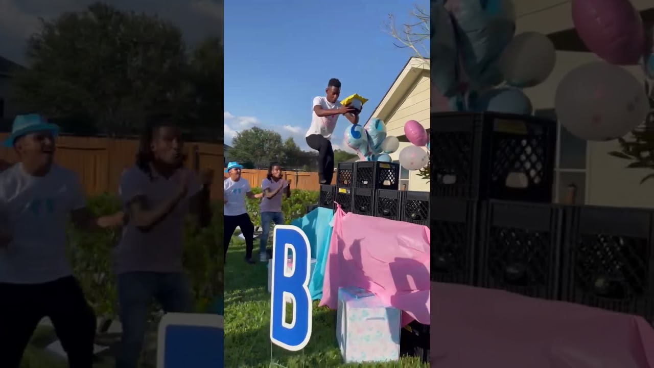 FunnyMike Gender Reveal Crate Challenge! (FunnyCam Epic Fall) 😂 - YouTube